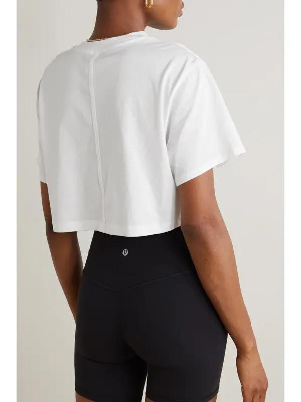 Lululemon All Yours Pima Cotton Cropped T-shirt