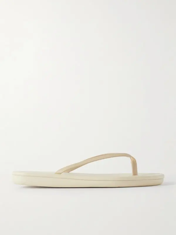 ANCIENT GREEK SANDALS Saionara Leather Flip Flops - Neutrals