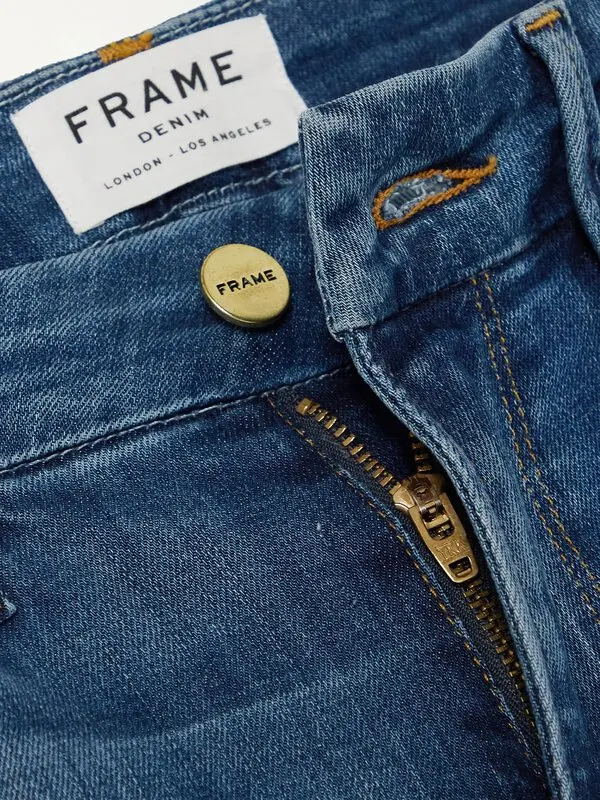FRAME Le Mini Boot Mid-rise Jeans - Blue