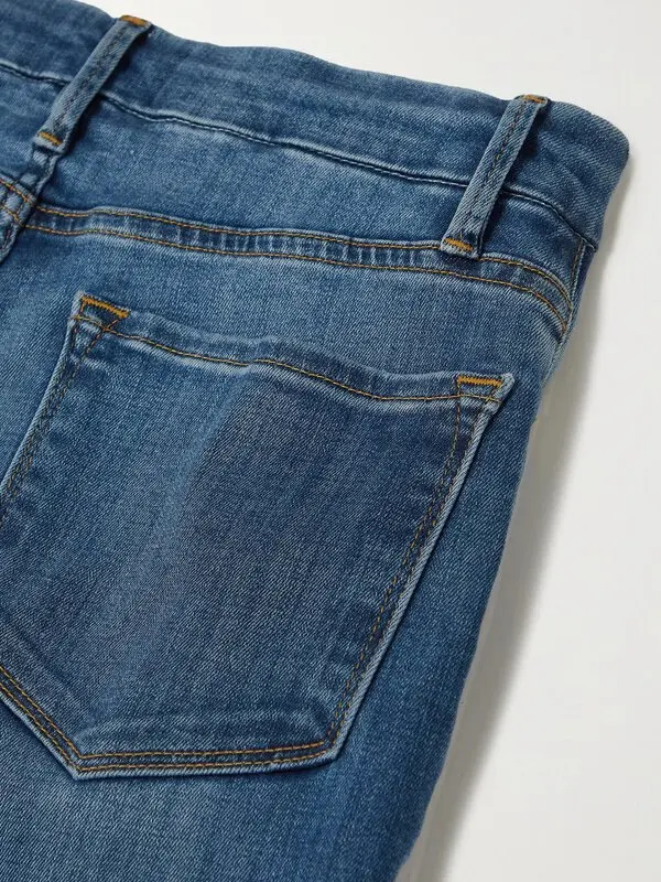 FRAME Le Mini Boot Mid-rise Jeans - Blue