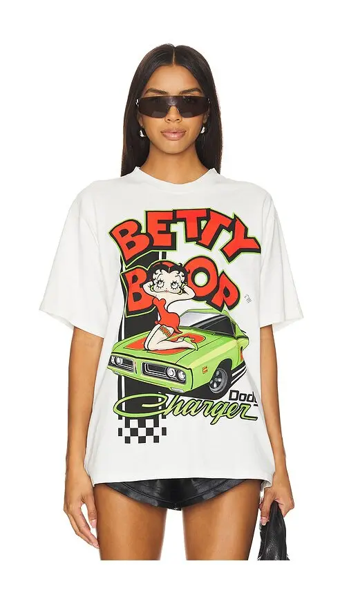 PHILCOS Betty Boop Dodge Charger Boxy Tee