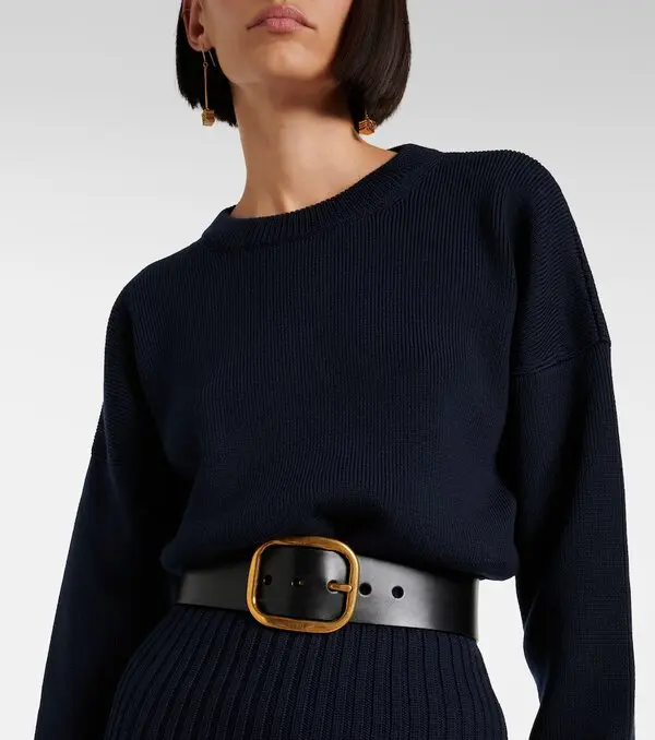 Loewe Leather Belt - Black