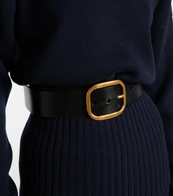 Loewe Leather Belt - Black