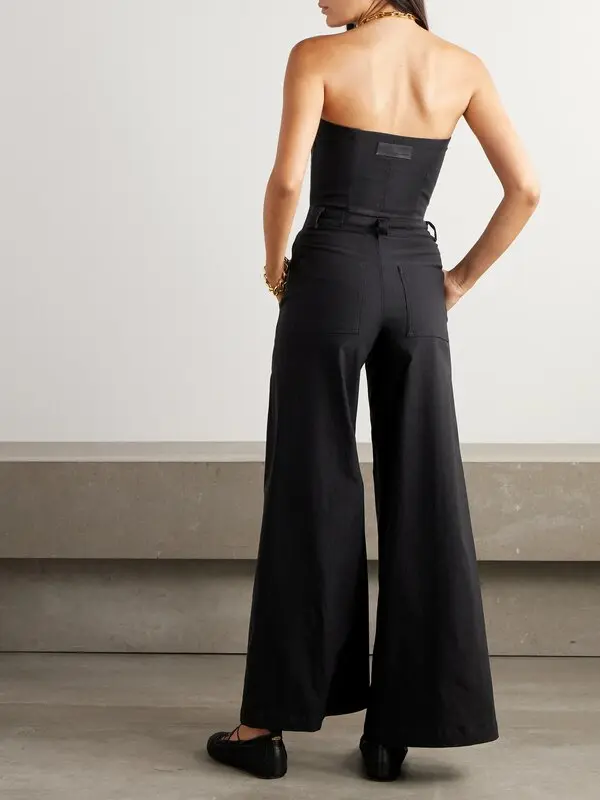 RIVET UTILITY Strapless Wide-leg Jumpsuit