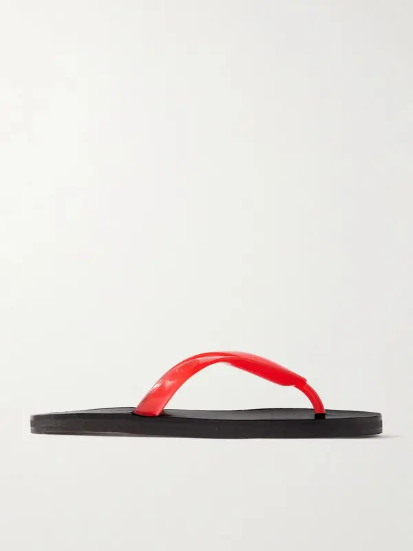 ANCIENT GREEK SANDALS Saionara Jelly Pvc Flip Flops - Red