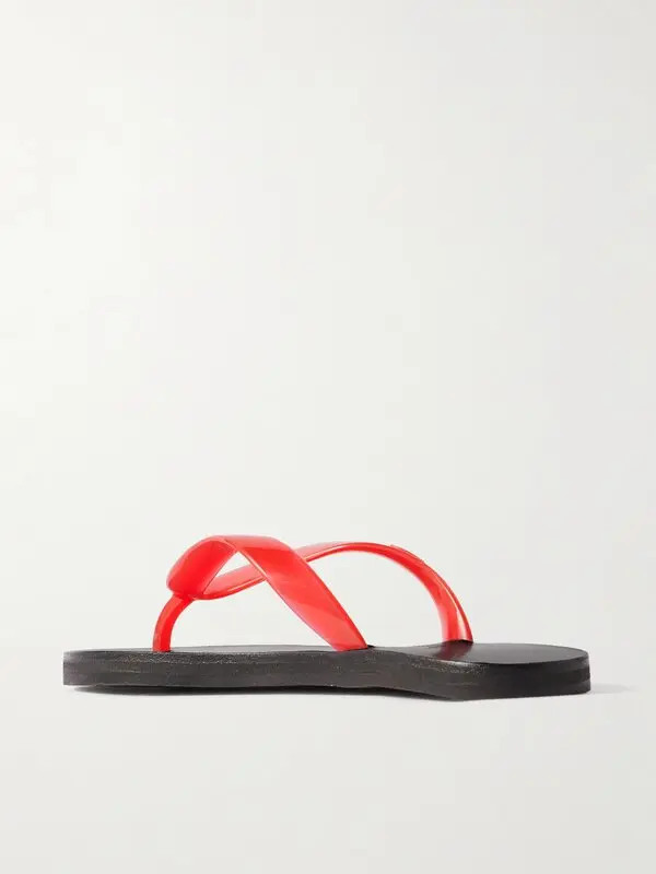ANCIENT GREEK SANDALS Saionara Jelly Pvc Flip Flops - Red