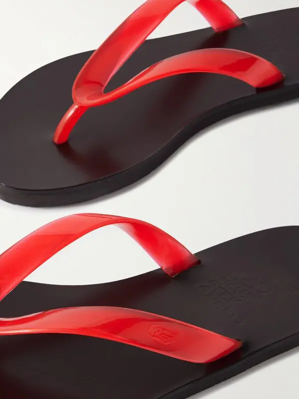 ANCIENT GREEK SANDALS Saionara Jelly Pvc Flip Flops - Red