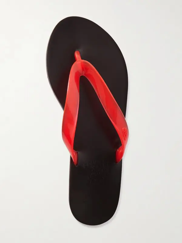 ANCIENT GREEK SANDALS Saionara Jelly Pvc Flip Flops - Red
