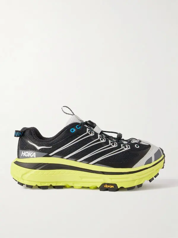 Hoka One One Hoka Mafate Three2 Rubber-trimmed Mesh Sneakers - Black