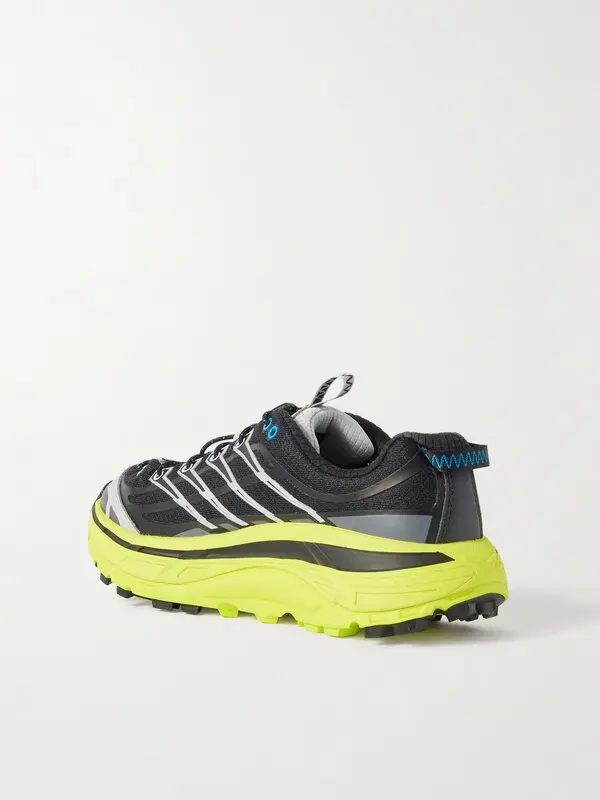 Hoka One One Hoka Mafate Three2 Rubber-trimmed Mesh Sneakers - Black
