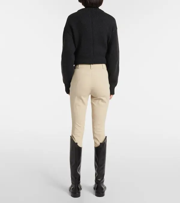 Loro Piana Doris Slim-fit Cotton-blend Twill Trousers