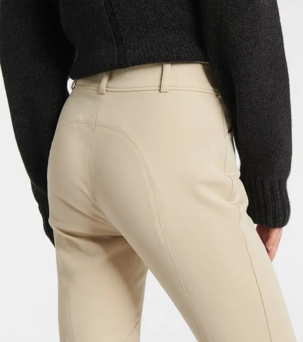 Loro Piana Doris Slim-fit Cotton-blend Twill Trousers