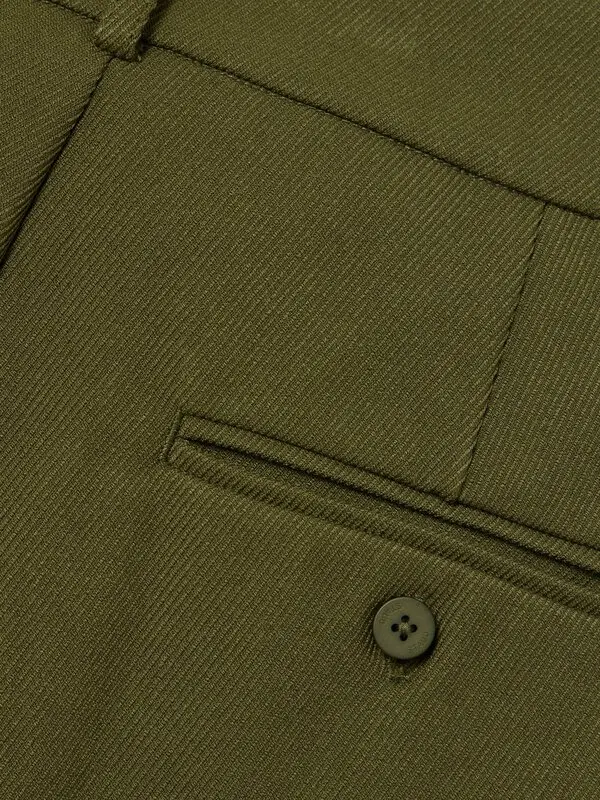 Staud Prince Twill Wide-leg Pants