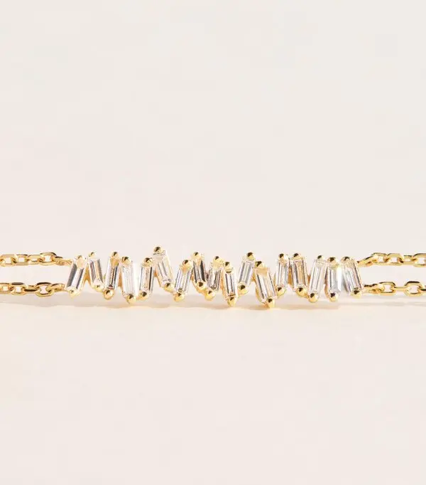 SUZANNE KALAN Yellow Diamond Baguette Bracelet