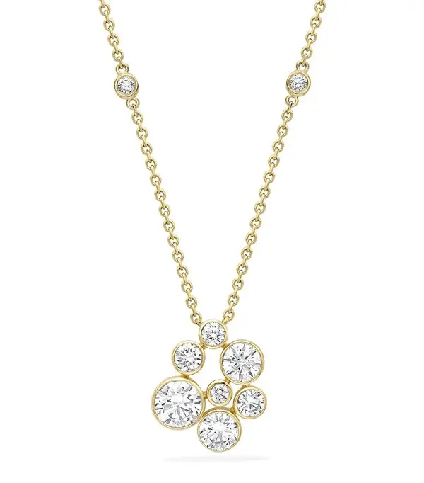 BOODLES Yellow And Diamond Raindance Necklace - Gold