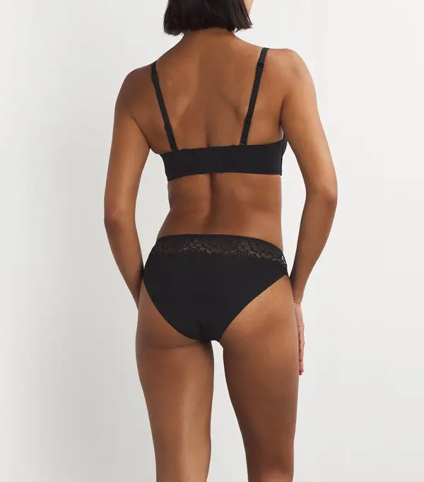 Simone Perele Lace Caresse Briefs - Black