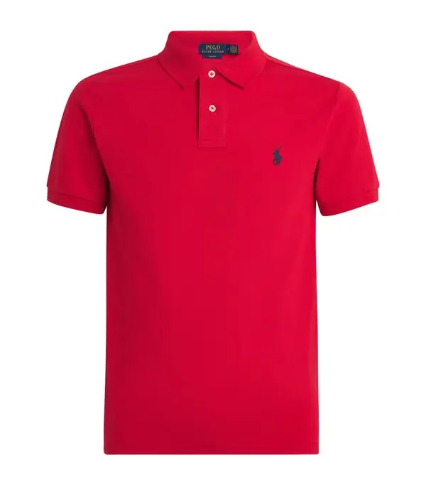 Polo Ralph Lauren Cotton Mesh Slim-fit Polo Shirt - Red