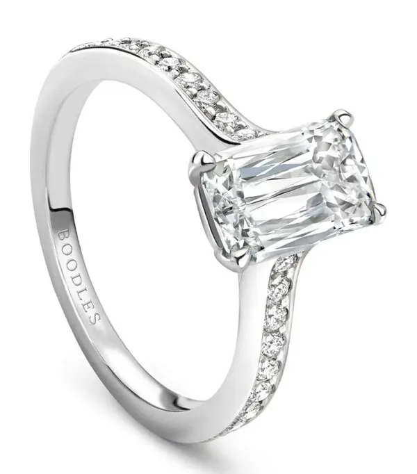 BOODLES Platinum And Diamond Harmony Ring - Silver