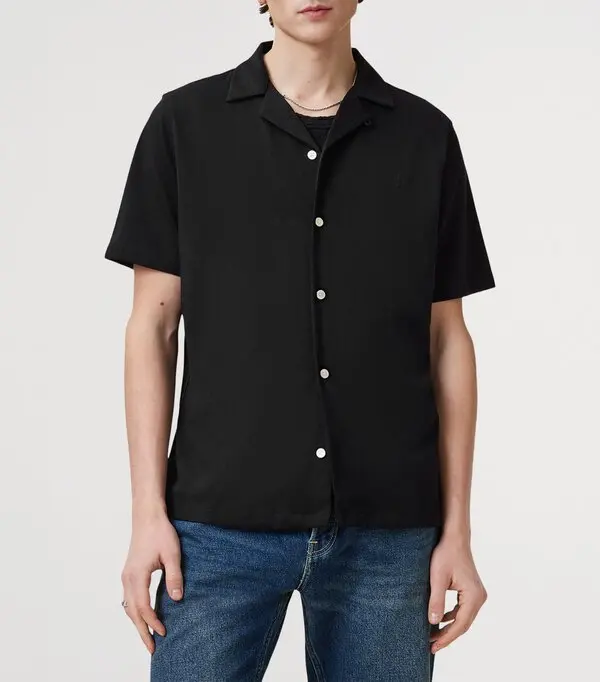 ALLSAINTS Cotton Hudson Shirt - Black