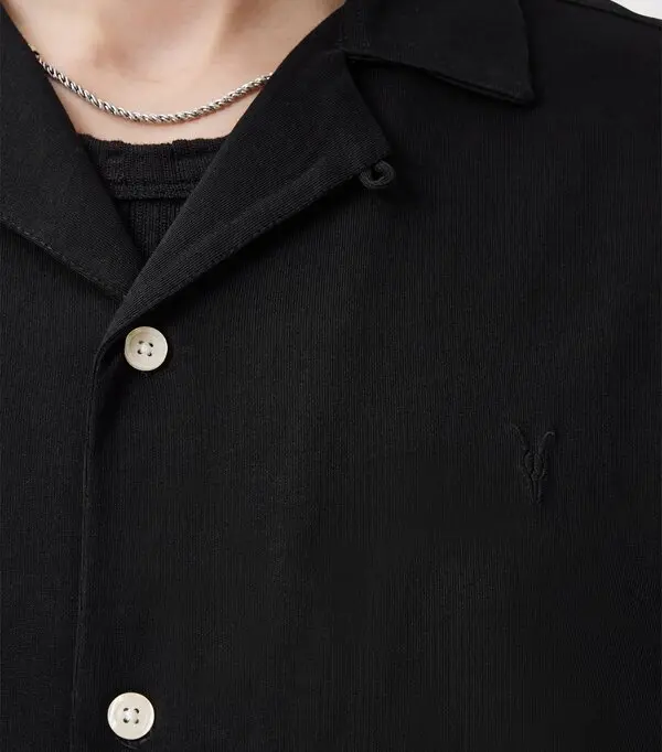 ALLSAINTS Cotton Hudson Shirt - Black