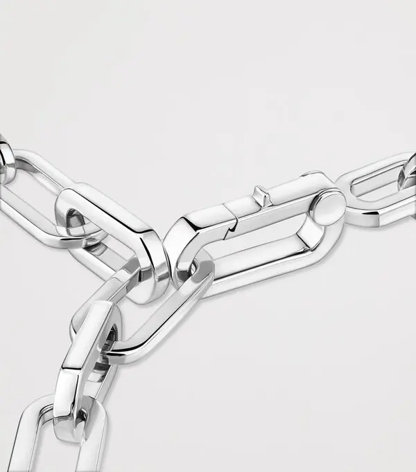 Messika Move Link Diamond Bracelet In White Gold - Silver
