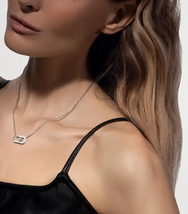 Messika So Move White Gold And Diamond Necklace