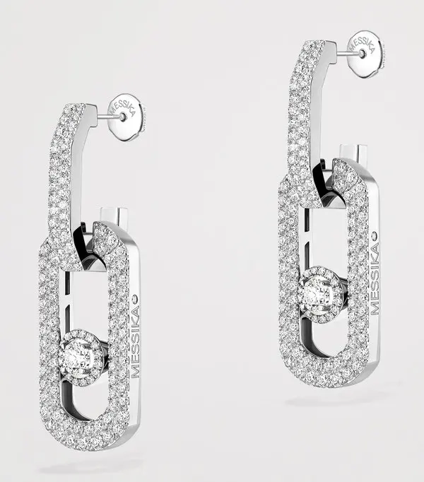 Messika So Move Xl Diamond Pavé Earrings