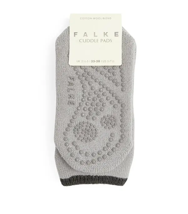 Falke Cuddle Pad Ankle Socks With Glitter Anti-slip Pads - Silver