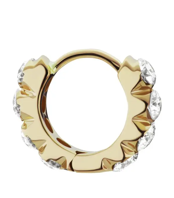 MARIA TASH Invisible Set Large Diamond Eternity Hoop Earring