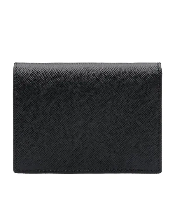 Prada Small Saffiano Leather Bifold Wallet - Black