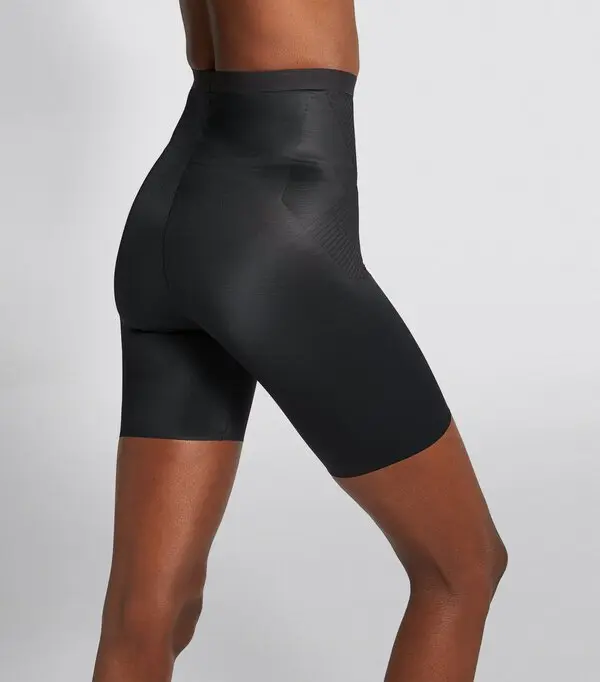 Spanx Shape Invisible High-waist Mid-thigh Shorts Medium Control