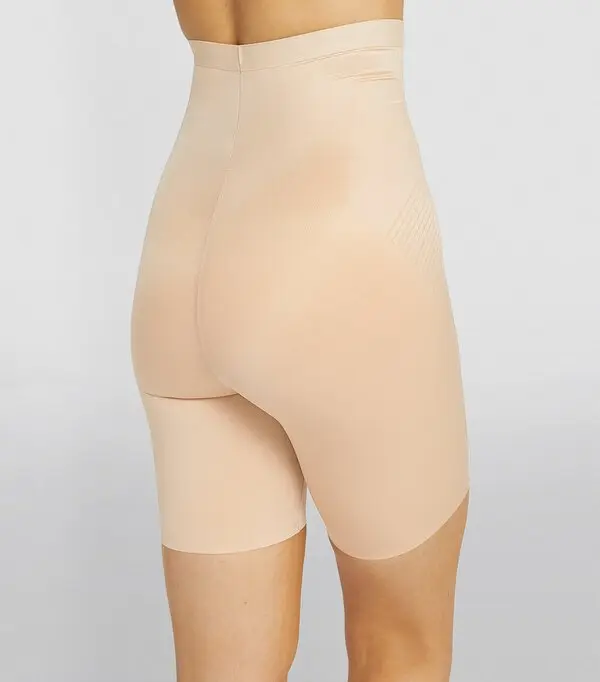 Spanx Shape Invisible High-waist Mid-thigh Shorts Medium Control