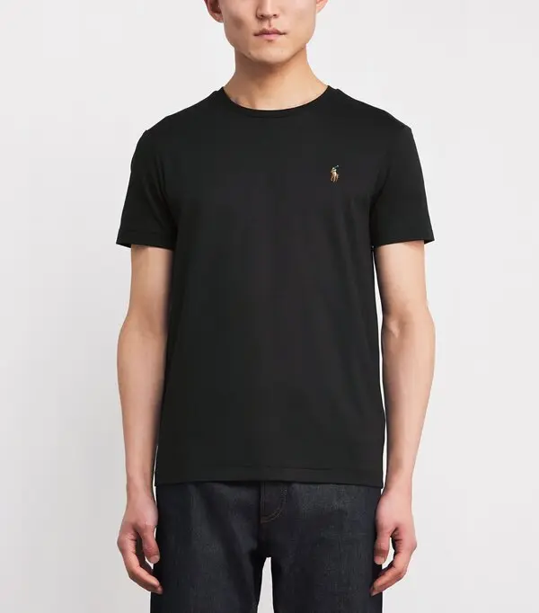 Polo Ralph Lauren Pima Cotton Polo Pony T-shirt - Black