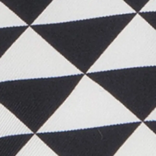 Prada Silk Triangle Skinny Scarf - Black