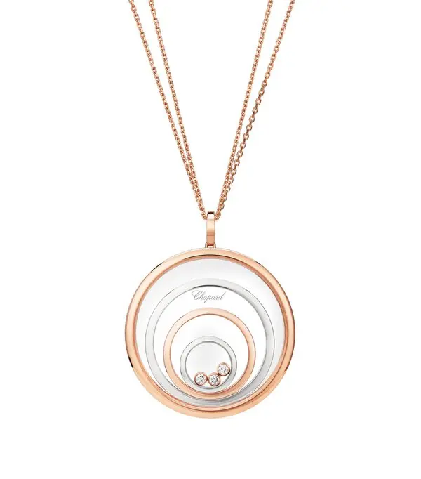 Chopard Happy Spirit Diamond Pendant Necklace - Gold