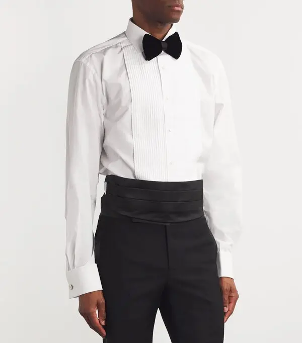 Giorgio Armani Silk Cummerbund - Black