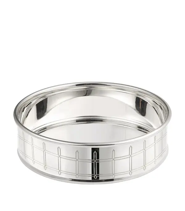 Christofle Plated Graphik Bottle Coaster - Silver