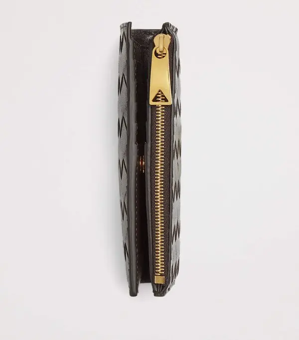 Bottega Veneta Leather Intrecciato Bifold Card Holder