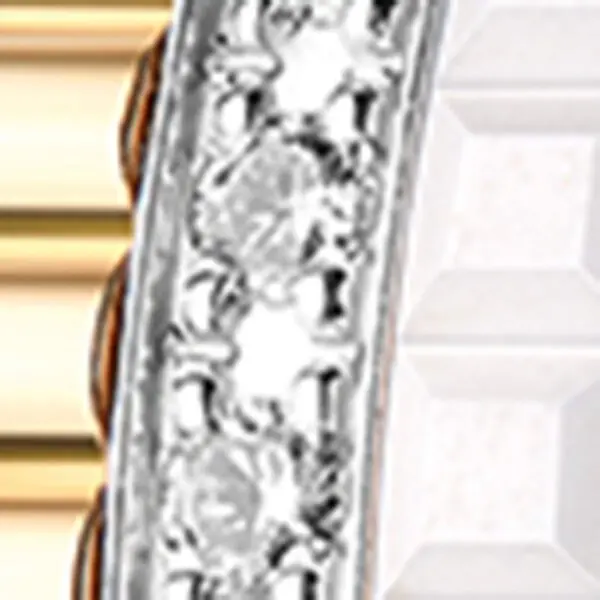 Boucheron Quatre White Hoop Earrings In Mixed Gold And Diamonds