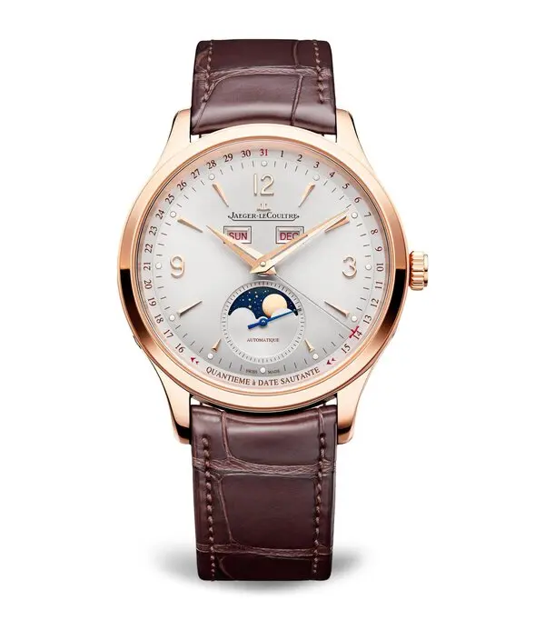 JAEGER-LECOULTRE Rose Gold Master Control Calendar Watch - Silver