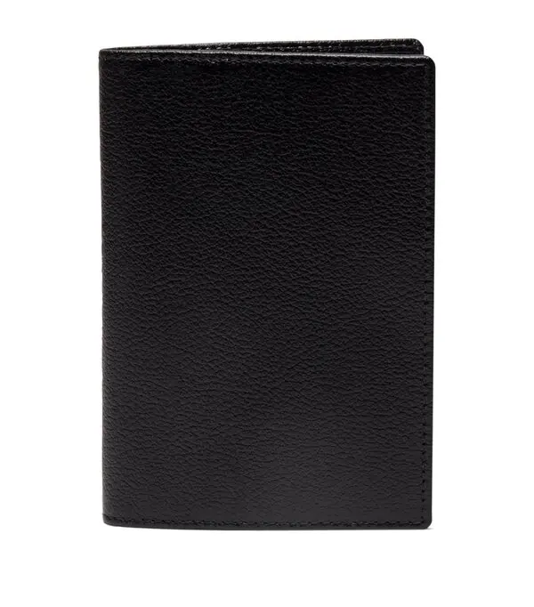 ETTINGER Leather Capra Passport Case - Black