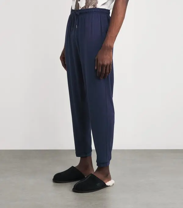 Derek Rose Basel Lounge Trousers - Navy