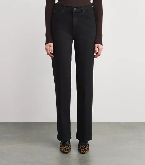 MOTHER The Kick It Straight Jeans - Black
