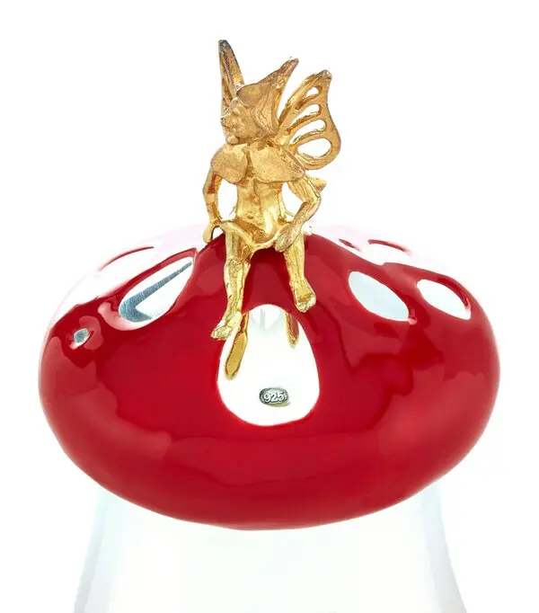 CARRS SILVER Sterling Toadstool Keepsake Box