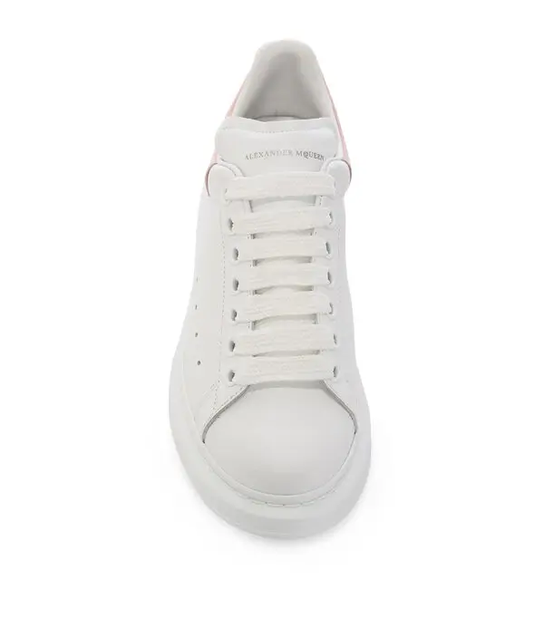 Alexander McQueen Leather Oversized Sneakers - White