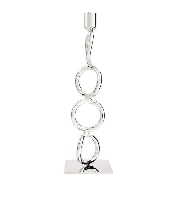 Christofle Plated Vertigo Candlestick - Silver