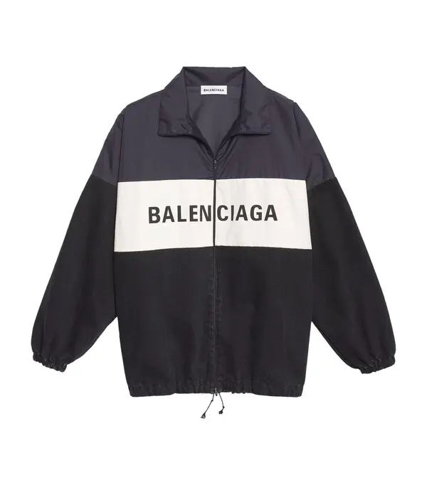 Balenciaga Logo Zip-up Track Jacket