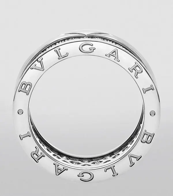 BVLGARI B.zero1 Diamond Band Ring - Silver