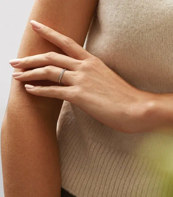 BOODLES Platinum And Diamond Wedding Band
