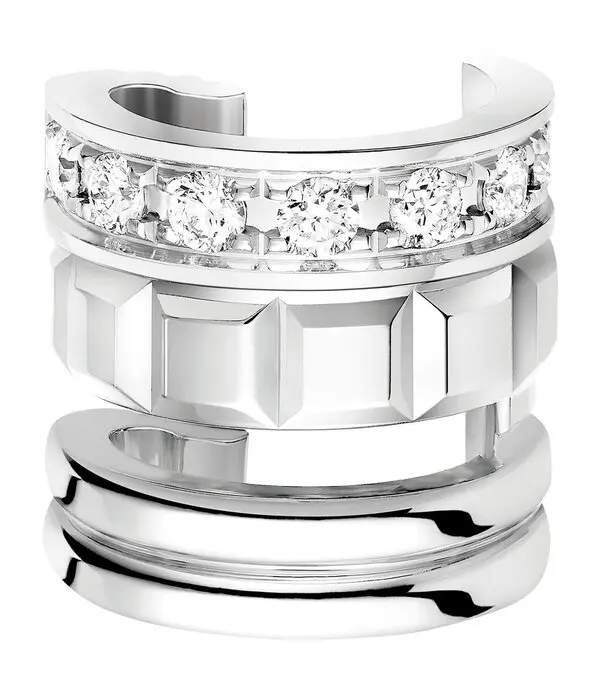 Boucheron White Gold And Diamond Quatre Single Ear Clip